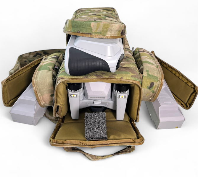 Modular MOLLE transport system for the Skydio X10D drone (“backpack ...